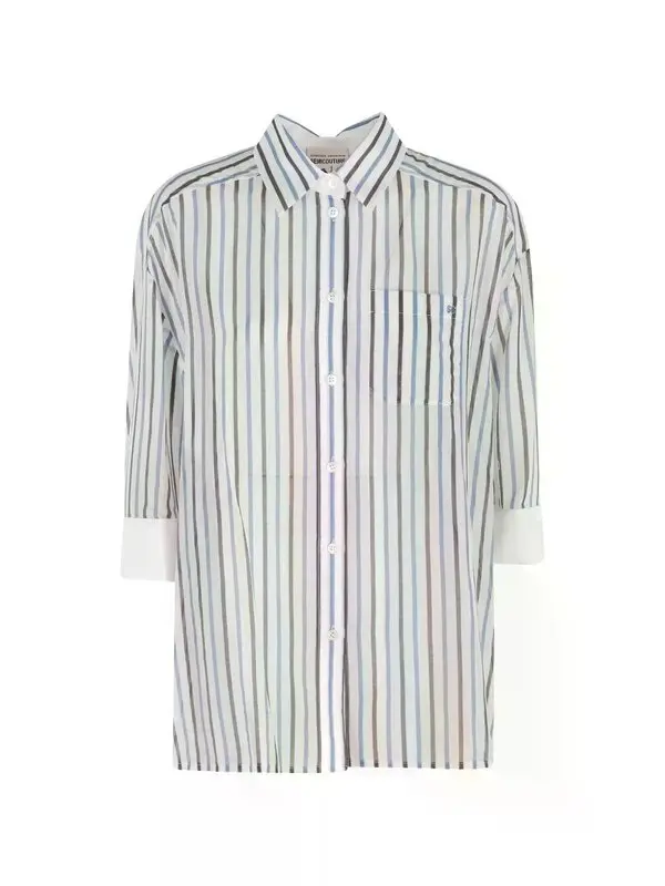 SEMICOUTURE Striped Pocket Shirt