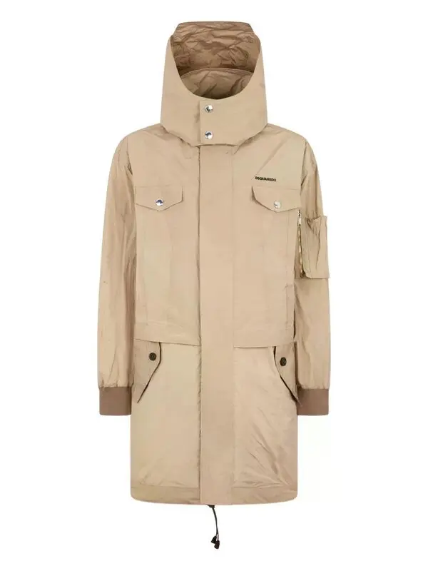 Dsquared2 Hooded Long-sleeve Parka
