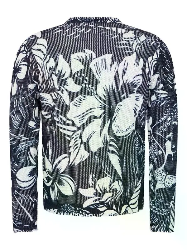 Dsquared2 Dancing Flowers Sweater - Blue