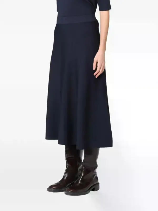 Max Mara Knitted A-line Midi Skirt