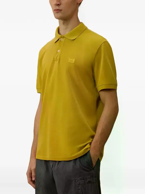 C.P. COMPANY Button Polo Shirt - Yellow