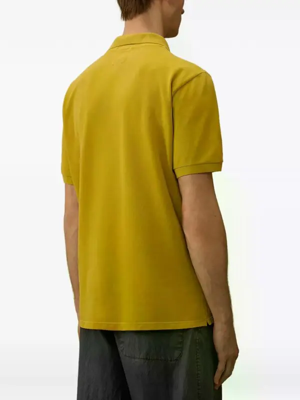 C.P. COMPANY Button Polo Shirt - Yellow