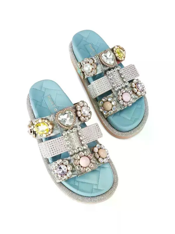 Kurt Geiger Ornate Orson Crystal-embellishment Sandals