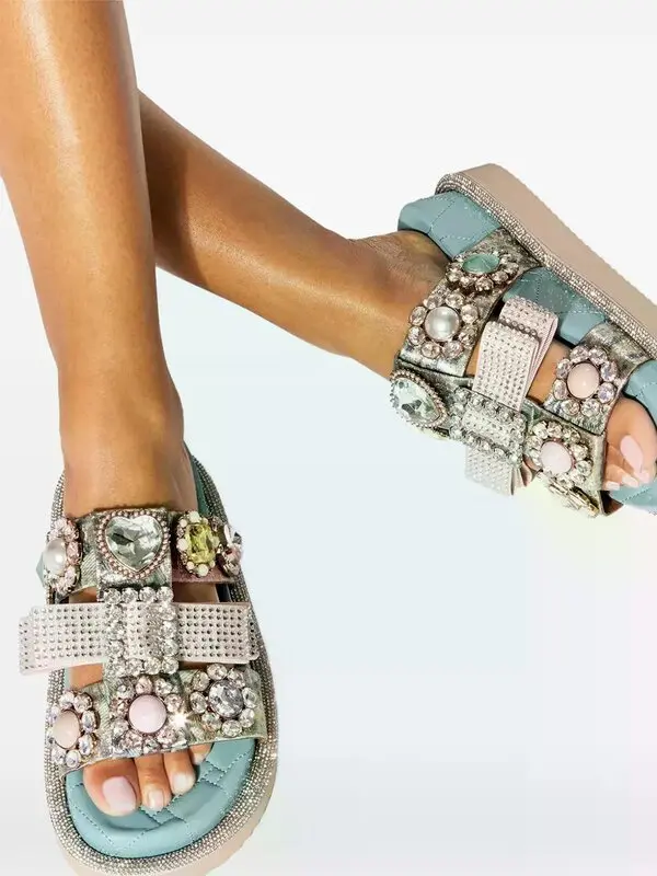 Kurt Geiger Ornate Orson Crystal-embellishment Sandals