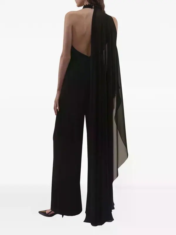 GEMY MAALOUF Backless Split Jumpsuit