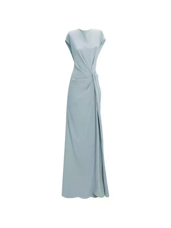 GEMY MAALOUF Draped Maxi Dress - Blue