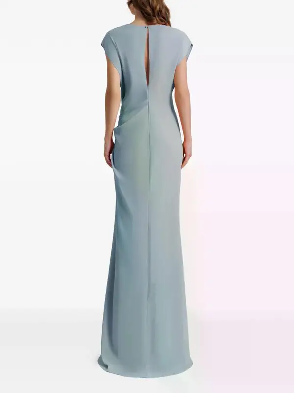 GEMY MAALOUF Draped Maxi Dress - Blue