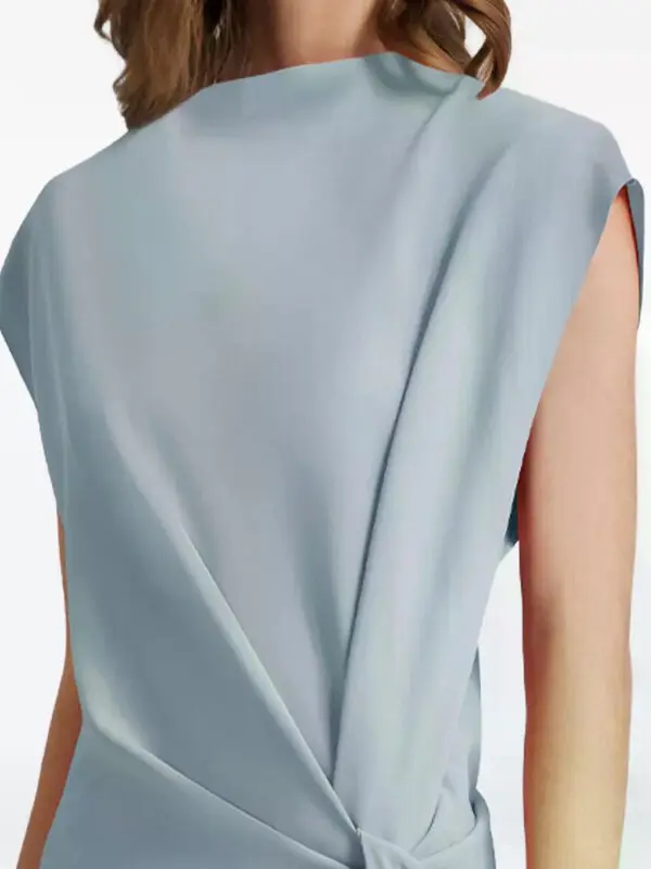 GEMY MAALOUF Draped Maxi Dress - Blue