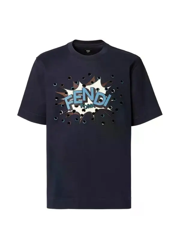 Fendi Graphic-appliqué T-shirt