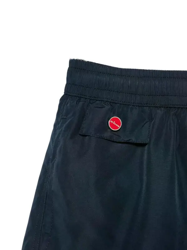 Kiton Logo-patch Swim Shorts