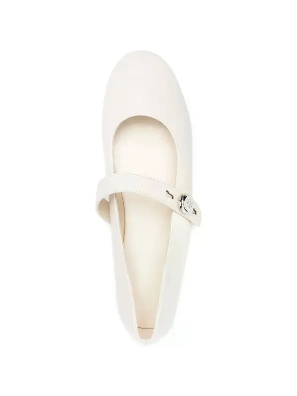 Tory Burch Romy Mary Jane Ballet Flats - Neutrals