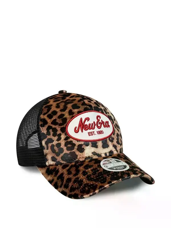 New Era Leopard-print Trucker Cap