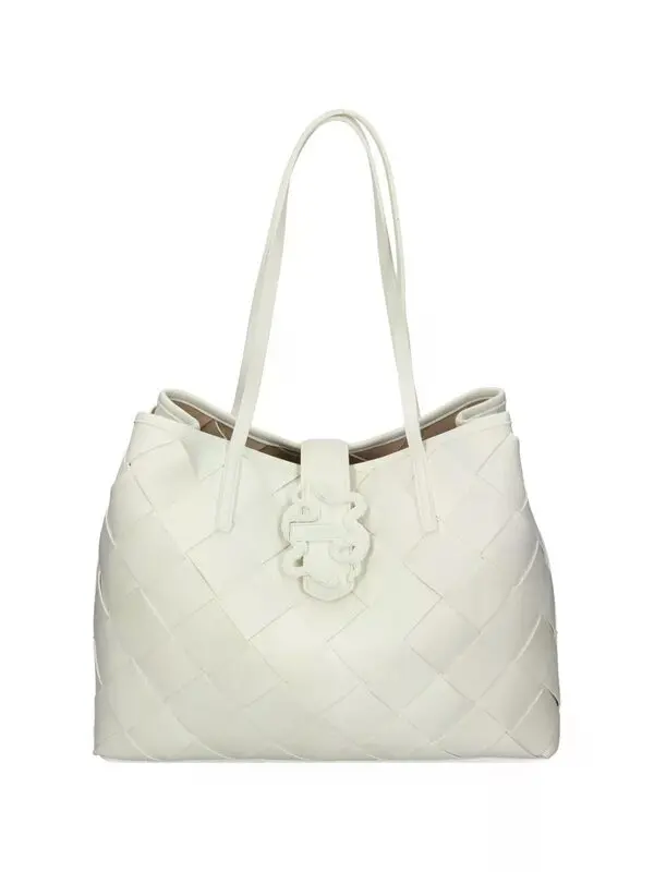 Just Cavalli Woven Emblem Tote