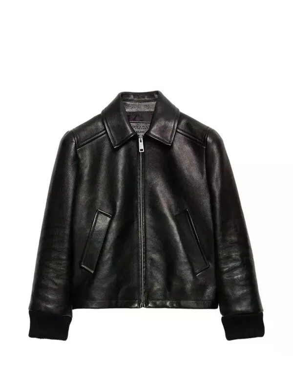 Prada Leather Blouson Jacket