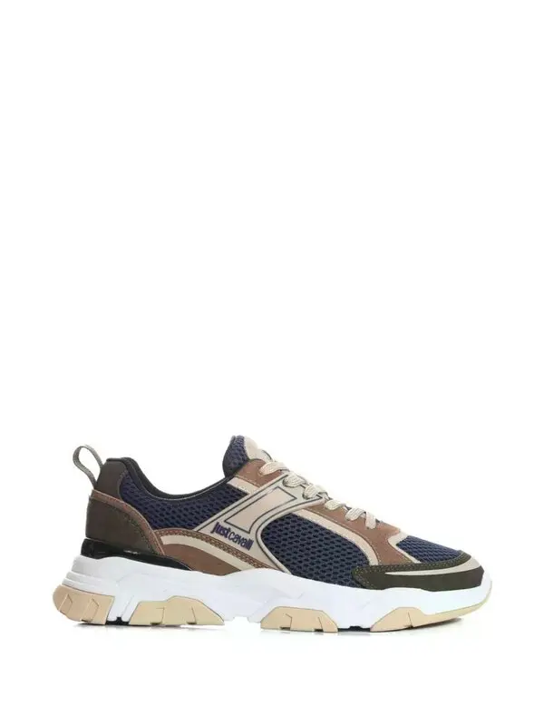 Just Cavalli Textured Panelled Sneakers