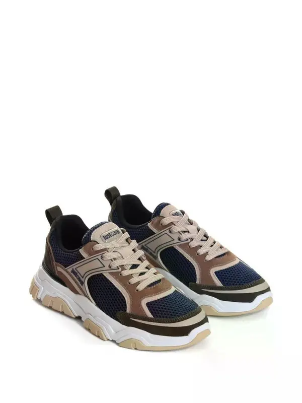Just Cavalli Textured Panelled Sneakers