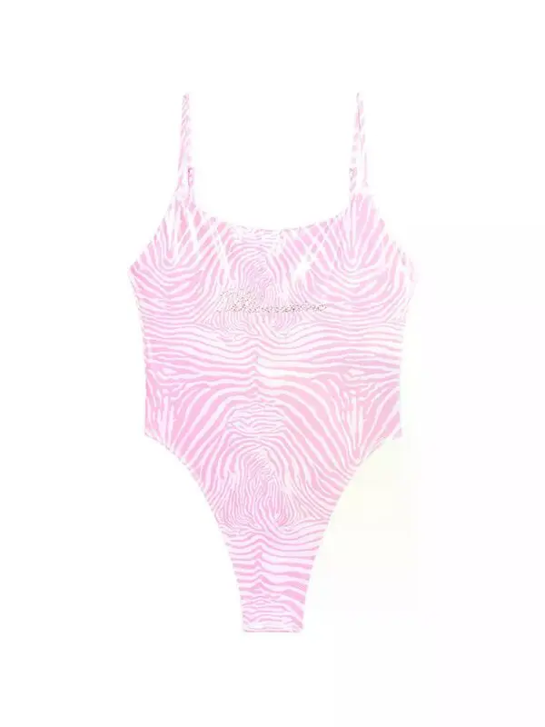 Blumarine Zebra-print One-piece Swimsuit - Pink