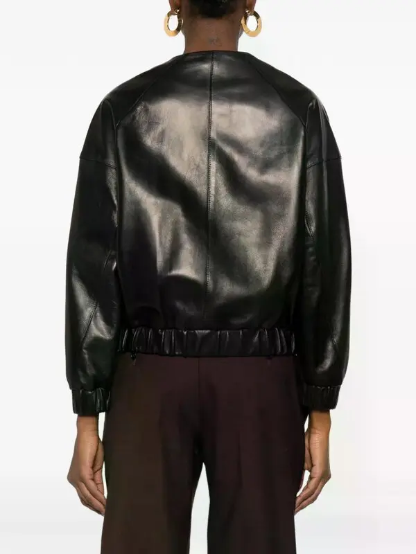 Kiton Leather Jacket