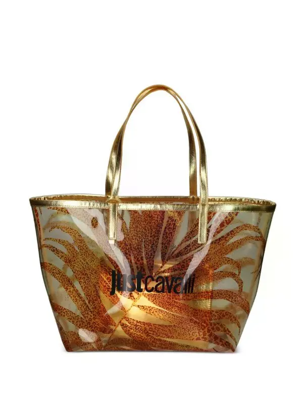 Just Cavalli Palm-print Tote Bag