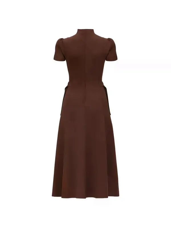 3.1 Phillip Lim Buckle A-line Midi Dress - Brown