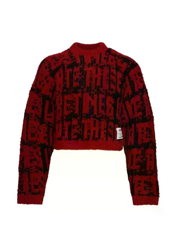 RRR123 Cropped Cotton Sweater