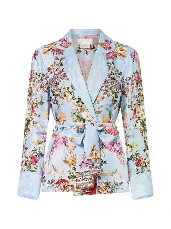 Camilla Tiled In Time Belted Jacket