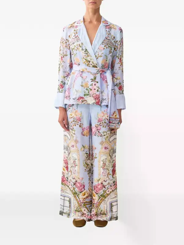 Camilla Tiled In Time Belted Jacket