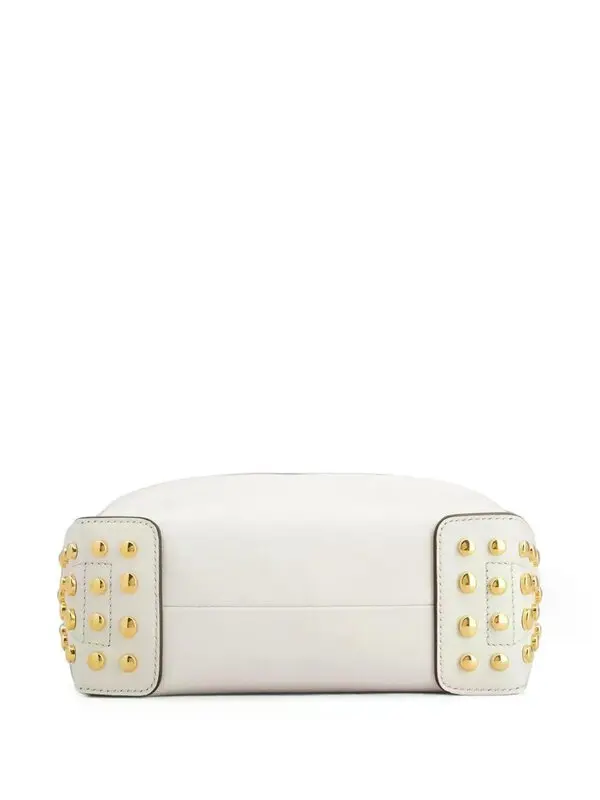 TOD'S Mini Shoulder Bag With Studs - White
