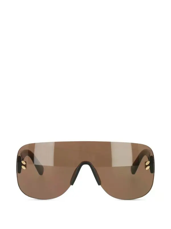 Stella McCartney Logo-embellishment Sunglasses - Brown