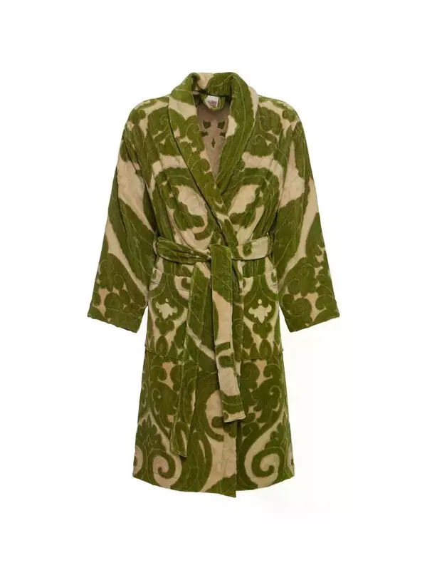 Etro Paisley-pattern Robes - Green