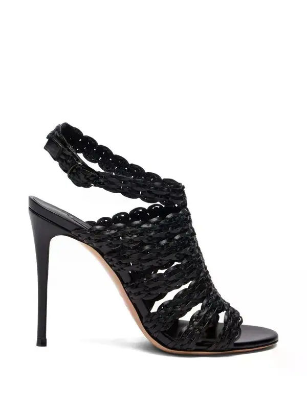 Casadei Woven Heeled Sandals
