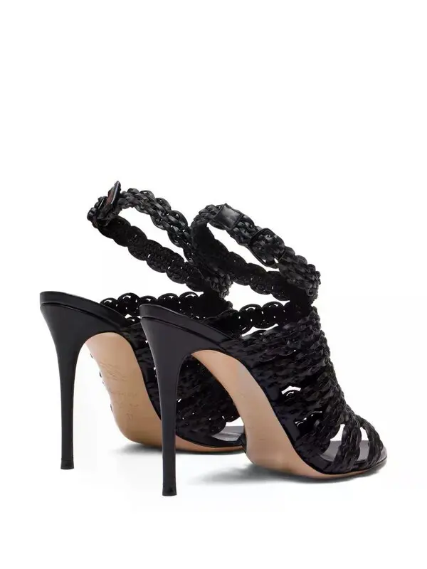 Casadei Woven Heeled Sandals