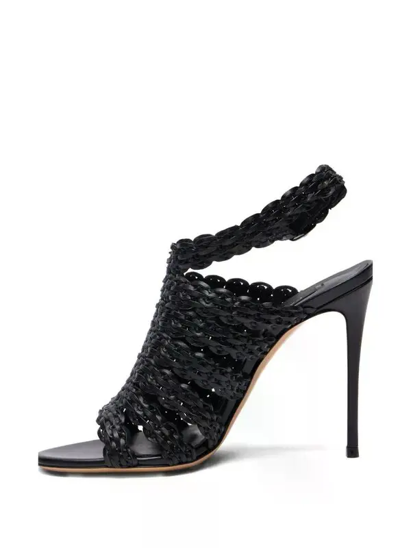 Casadei Woven Heeled Sandals