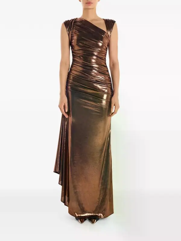 POST MERIDIEM Asymmetric Midi Dress