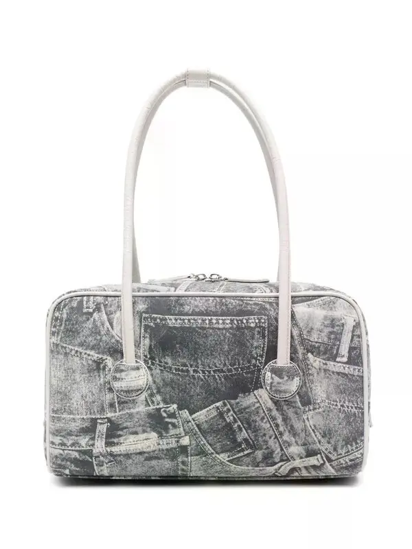 MARGESHERWOOD Graphic-print Shoulder Bag - Grey
