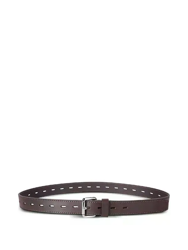HED MAYNER Perforated Belt - Brown