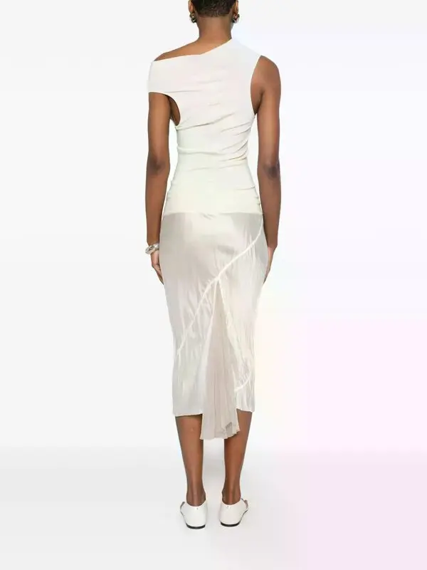 Rick Owens Asymmetric-neck Midi Dress