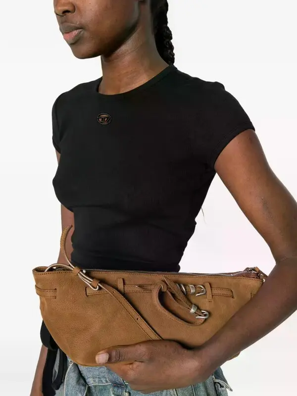 MARGESHERWOOD Buckle Shoulder Bag - Brown