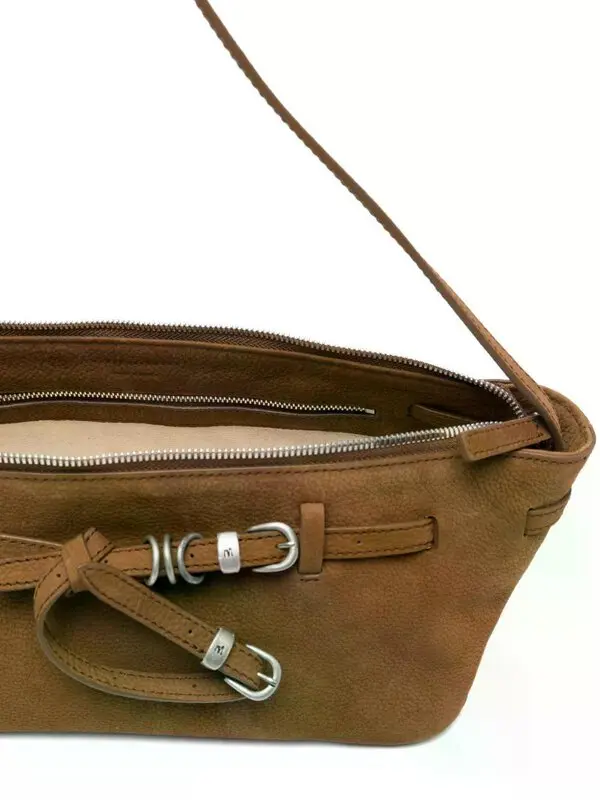 MARGESHERWOOD Buckle Shoulder Bag - Brown