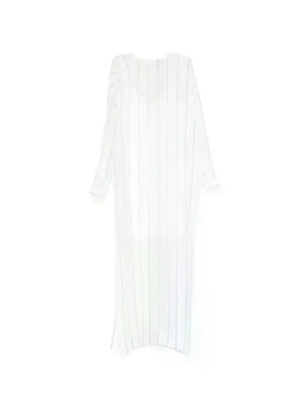 Bondi Born Striped Long-sleeved Midi Dress