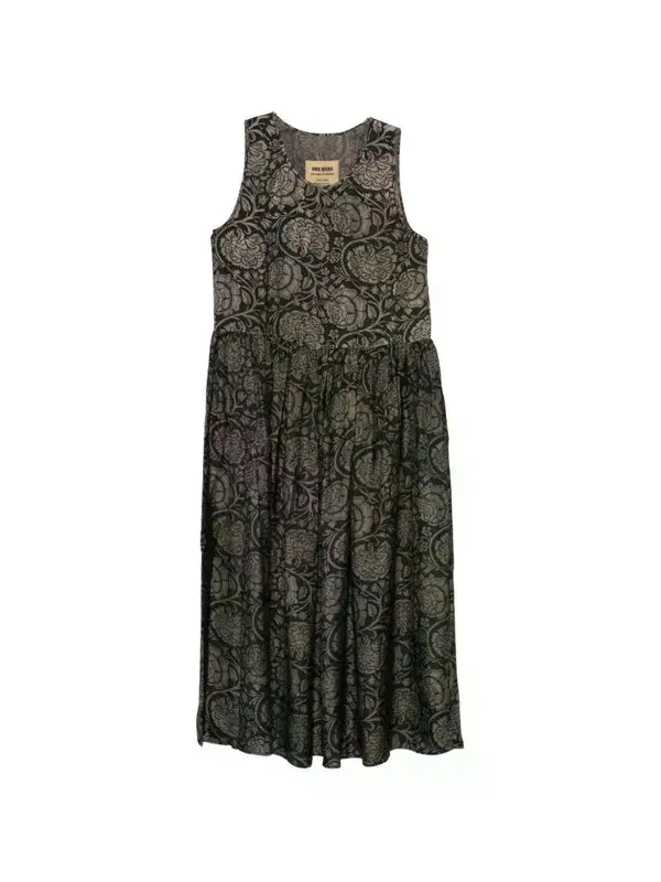 UMA WANG Floral-print Midi Dress