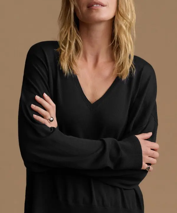 Jenni Kayne Dree V-neck Sweater - Black