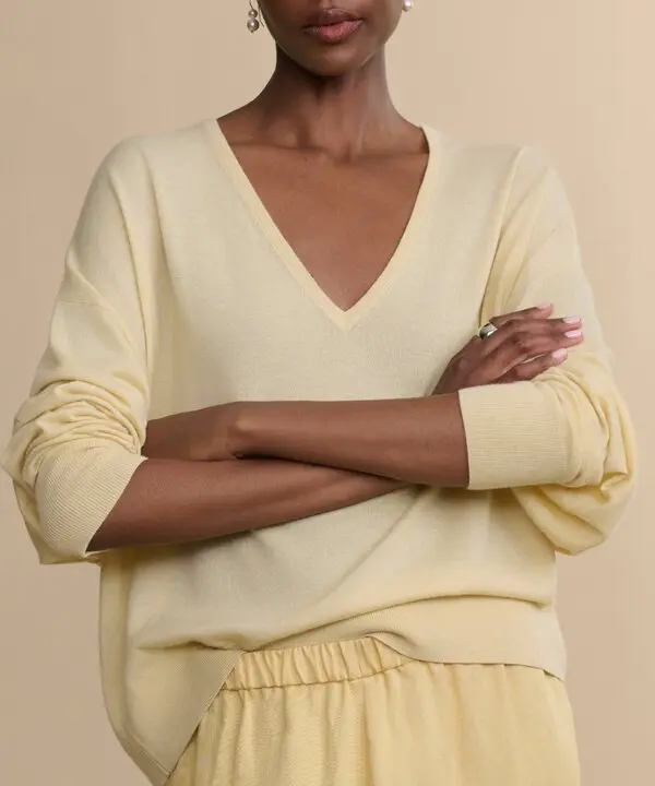 Jenni Kayne Dree V-neck Sweater - Yellow