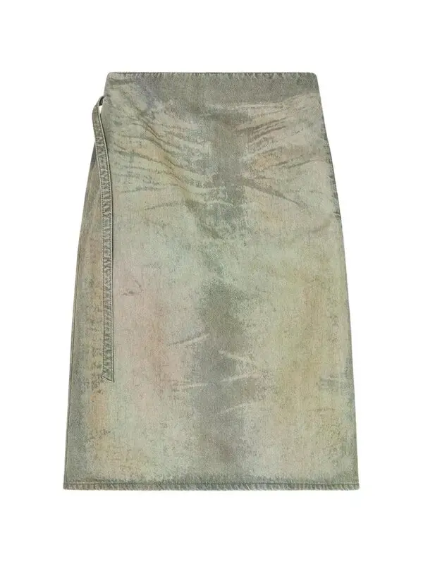 DIESEL® De-morika Midi Skirt - Green