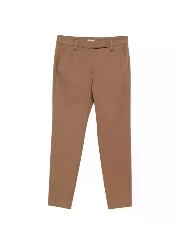 Brunello Cucinelli Twill Trousers - Brown