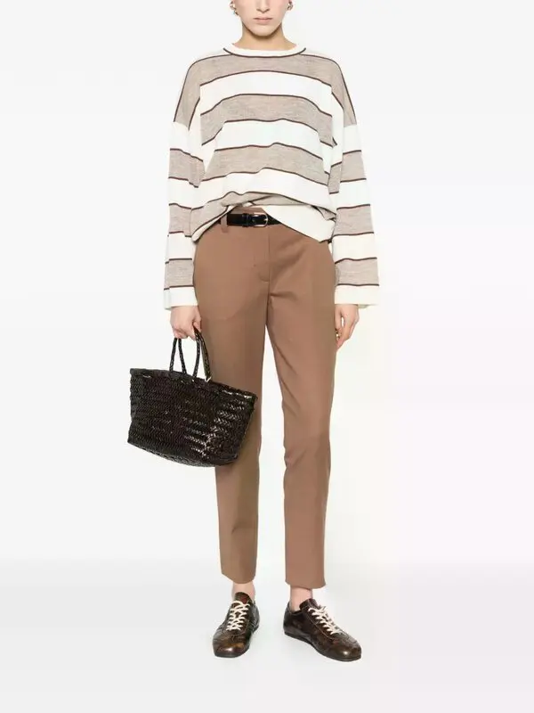 Brunello Cucinelli Twill Trousers - Brown