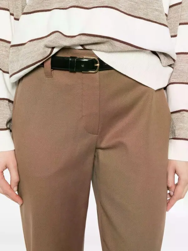 Brunello Cucinelli Twill Trousers - Brown