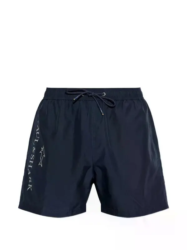 Paul & Shark Logo Swim Shorts - Blue