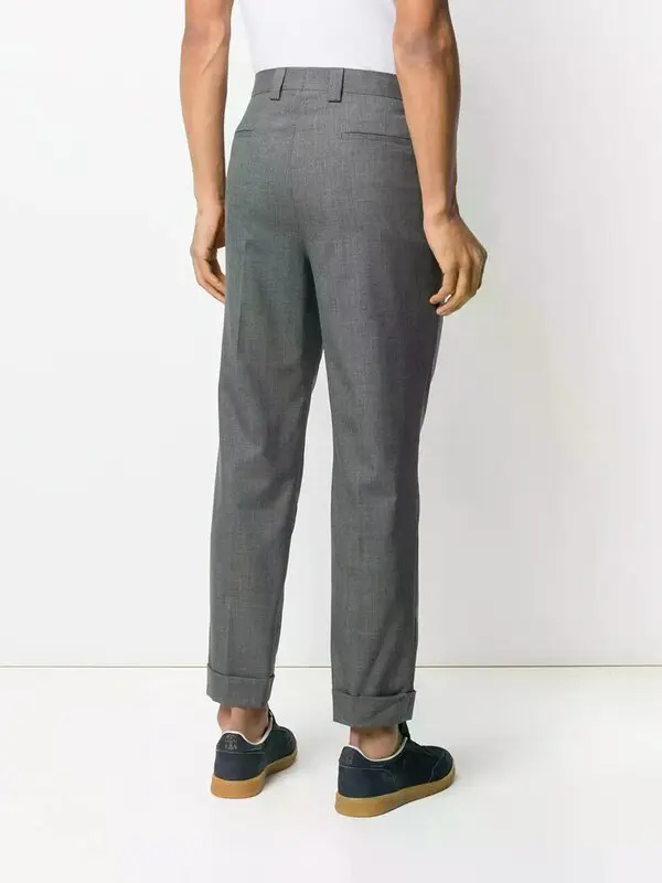 Brunello Cucinelli Straight Tailored Trousers - Grey