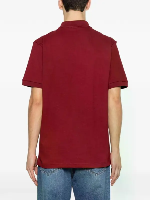 BOSS Buttoned Patch Polo Shirt - Red